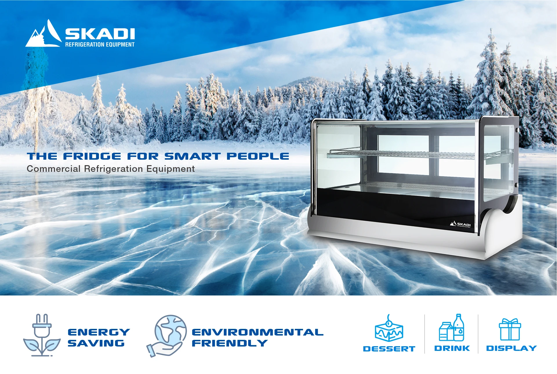 Mini Refrigerated Chiller Showcase Fridge Countertop Cake Display ...