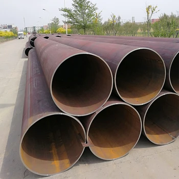Awwa C200 Api 5l X 70 Lsaw Welded Steel Pipes For Water Well Delivery ...