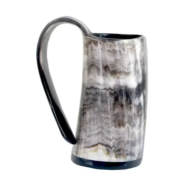 Original Buffalo Horn 50 Viking Drinking Horn Mugs With Wood Base ...