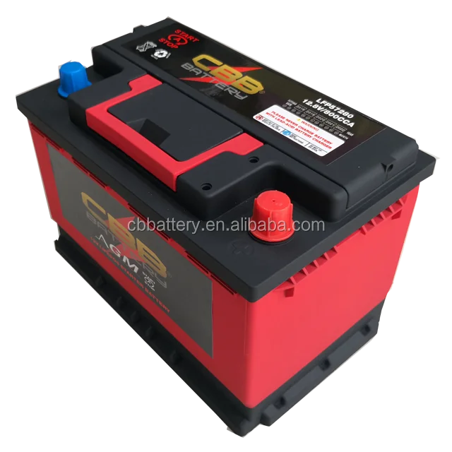 Lithium Ion Car Battery LFP 57280 - 12.8V 45ah Long Life