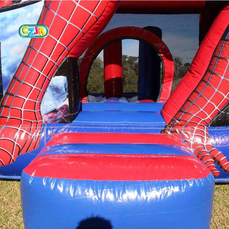 Spiderman Pvc Moonwalk Jumper Trampoline Bouncer Inflatable Jumping ...