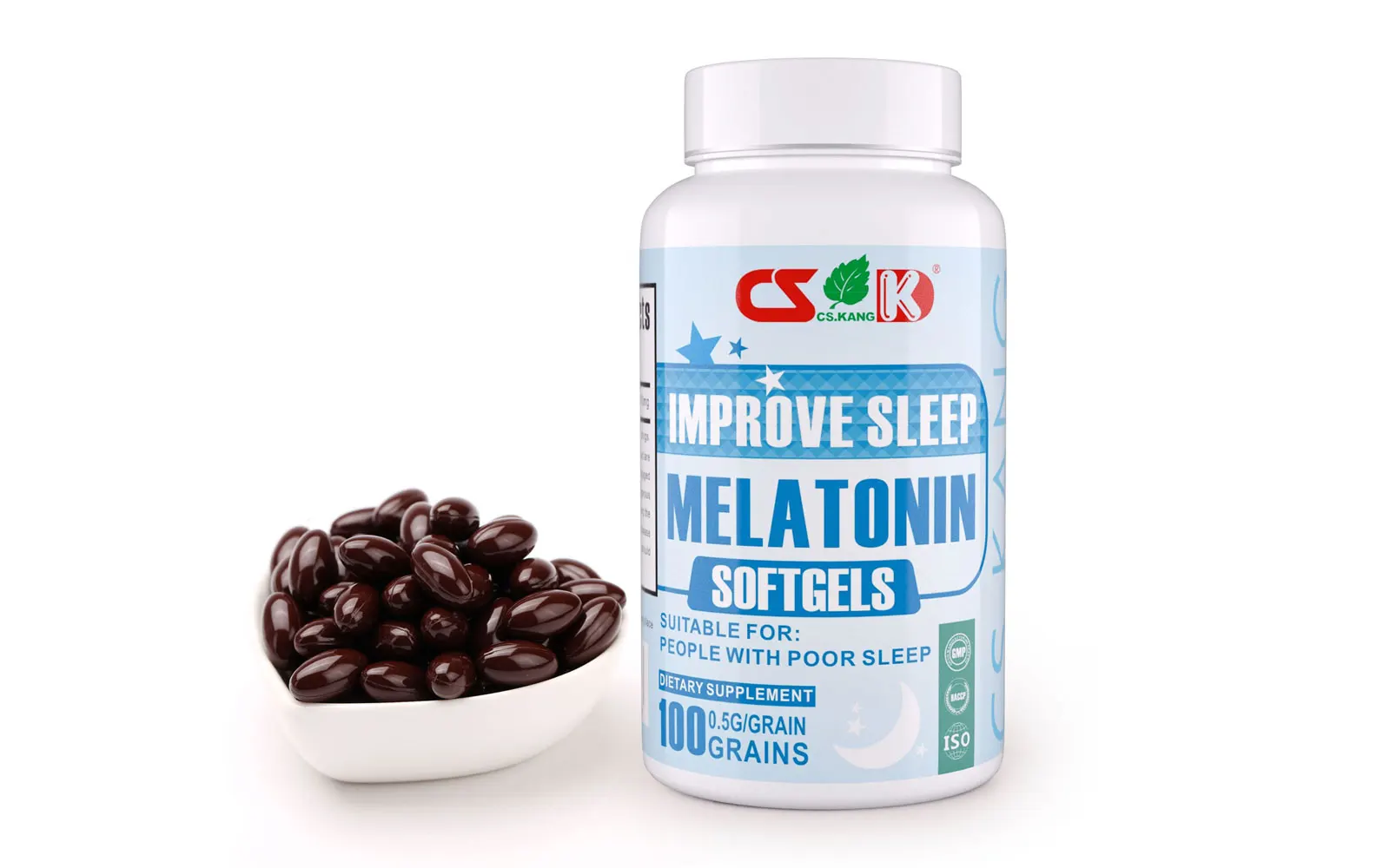 GMP Certificated Melatonin Softgels - Natural Sleep Aid