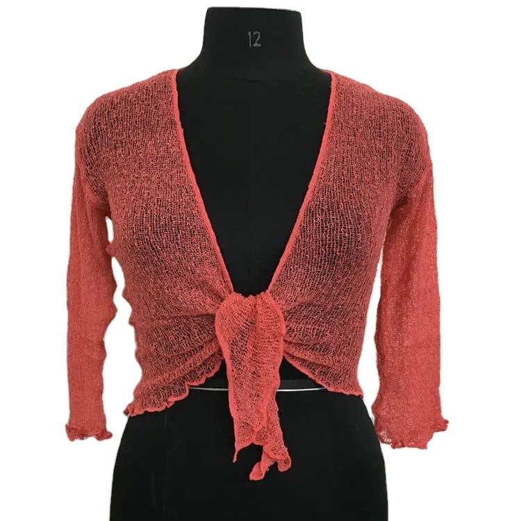 Women's Long Sleeve Bolero Shrug Cropped Cardigan Crop Top For Lady ...