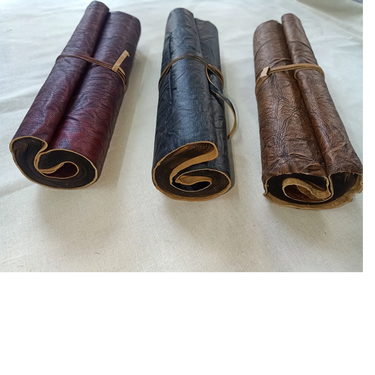 Custom Made Scroll Leather Journals with Antique Look