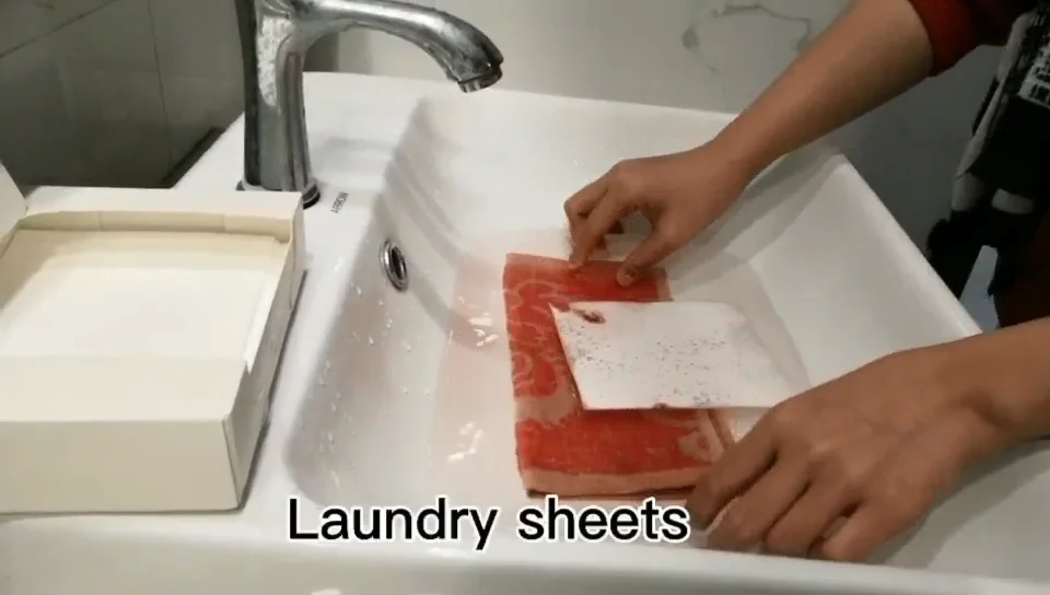 Eco-friendly Laundry Detergent Paper Sheets Super Condensed Laundry ...