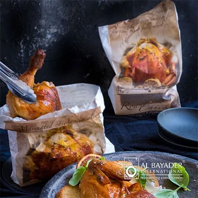Greaseproof Roast Chicken Paper Bag - Buy Hot Roast Chicken Bag,Grilled ...
