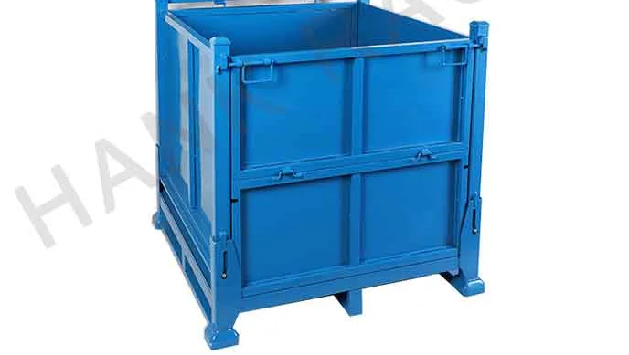 Stackable Steel Stillage Metal Container For Warehouse Storage Stack ...