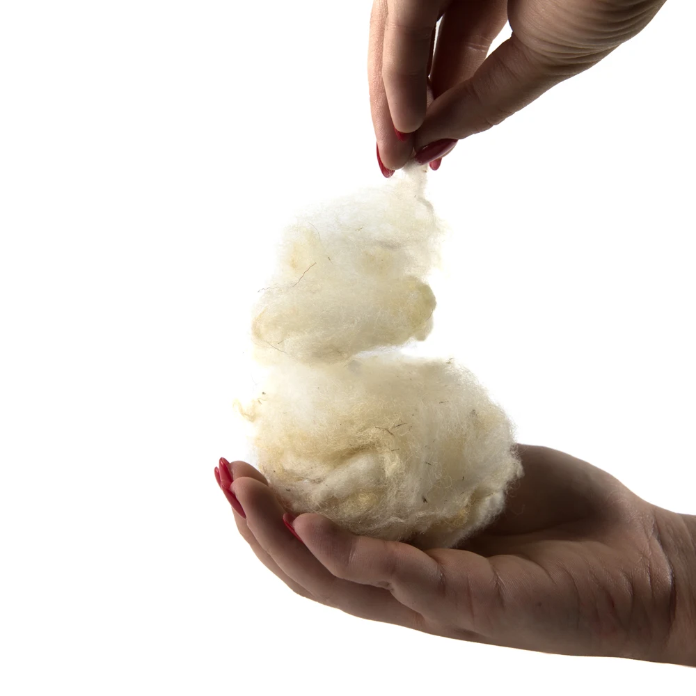 White Washed Merino Sheep Wool 20-25 Microns 100% Wool COMBED Raw