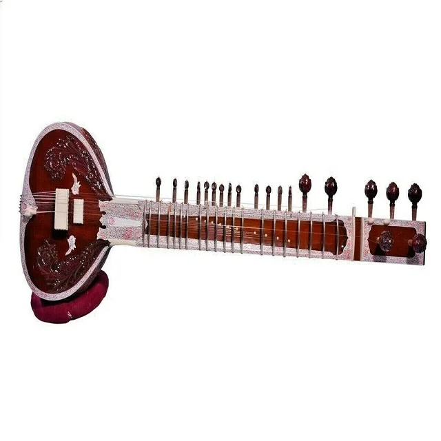 Designer Non Playable Artistic Indian Musical Miniature Tune Wooden Big ...