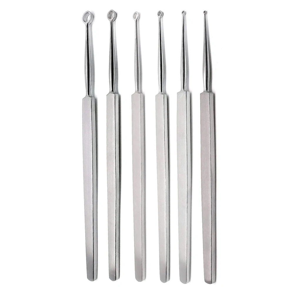 Professional Fox Dermal Curettes 6mm - Sharp & Durable