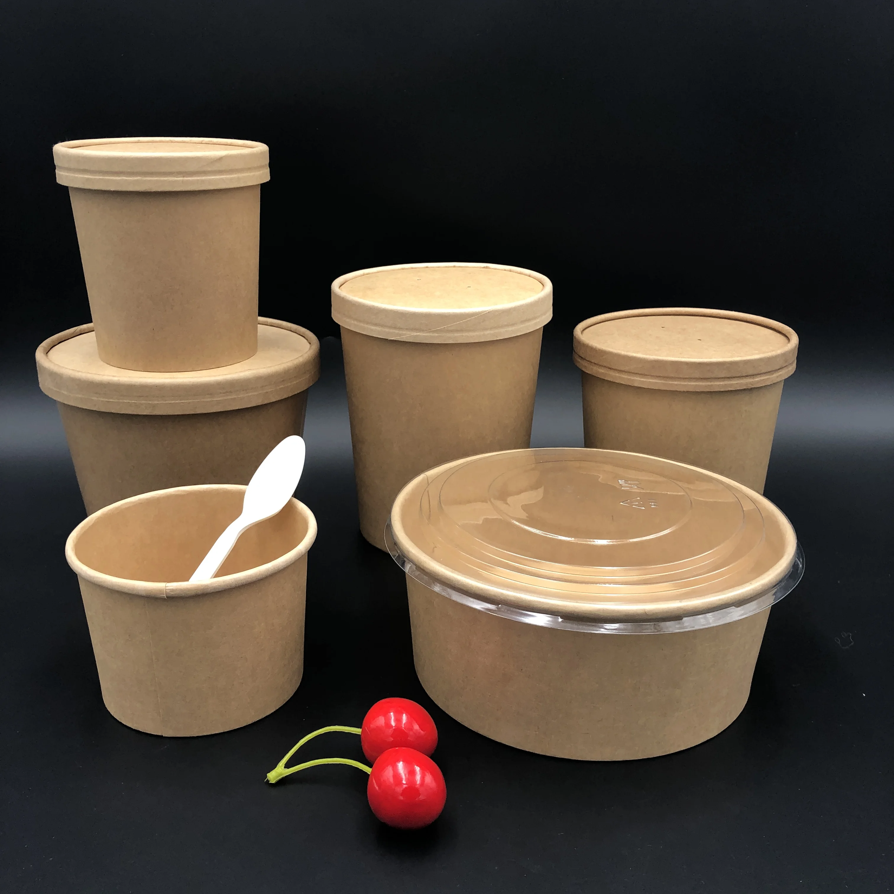 Custom Biodegradable Paper Food Container Packaging