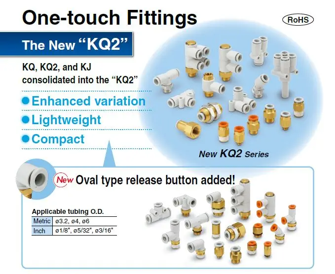 SMC KQ2 Pneumatic Air Hydraulic Elbow Screw Pipe Fitting