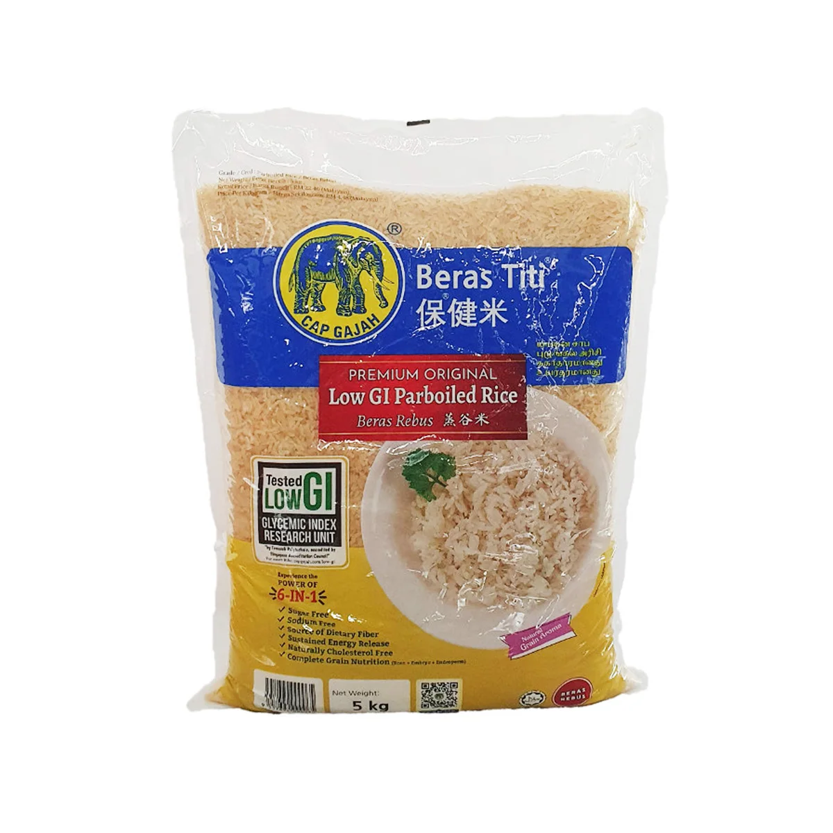 High Quality Soft Texture Nutritious Parboiled Rice 5 Kg Healthier ...