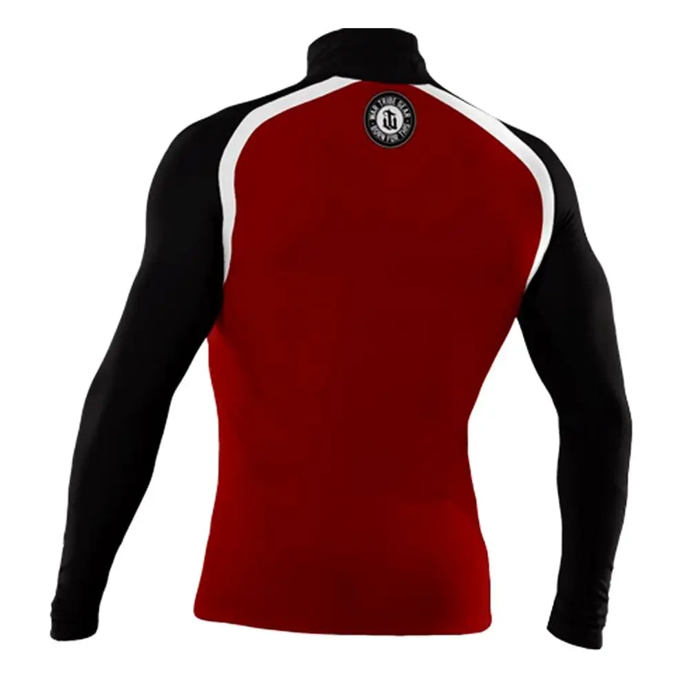 Custom Silicone Belt Design Mma Rash Guards Polyester Spandex Grappling ...