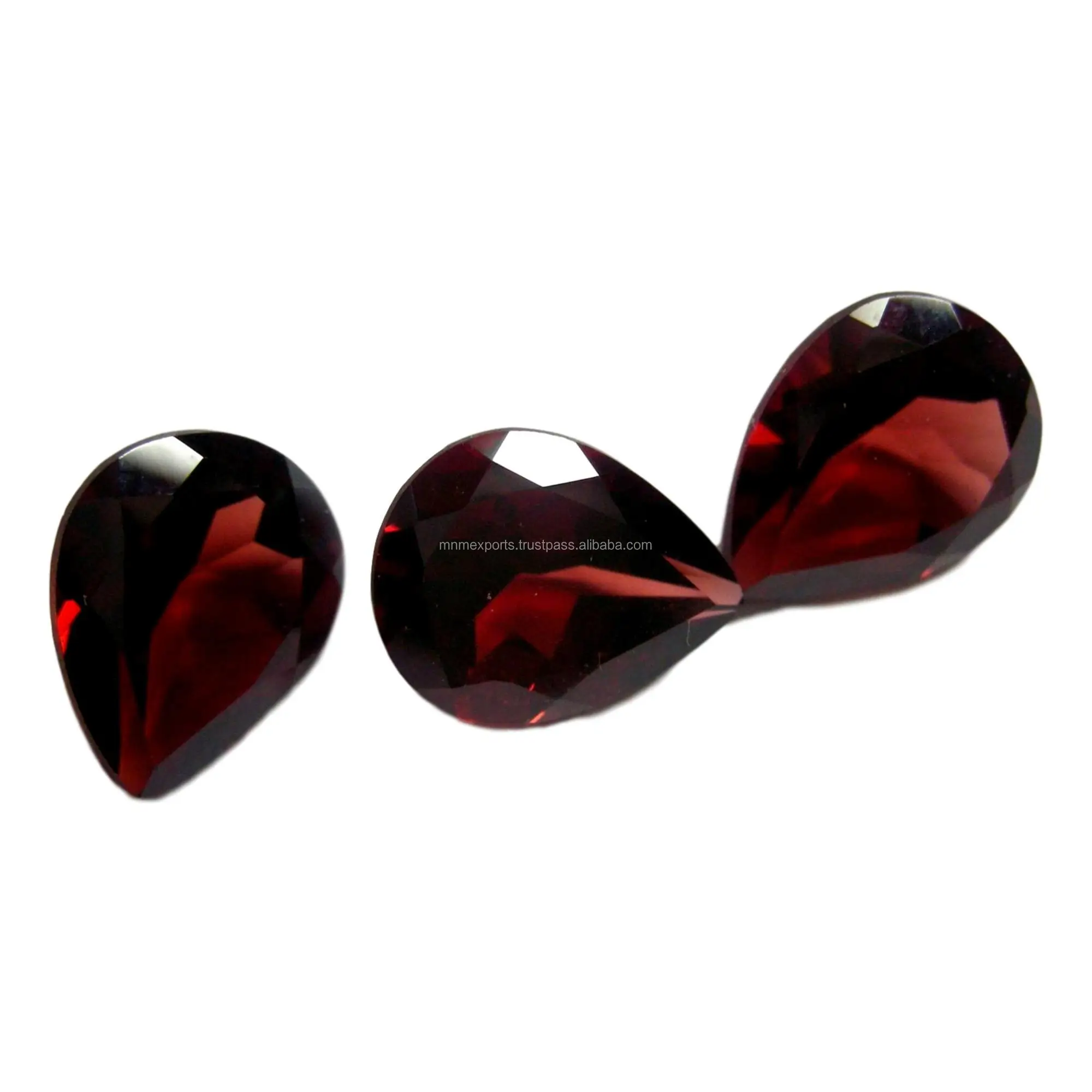 Emerald Cut Or Step Cut Calibrated Red Garnet Gemstone Eye Clean ...