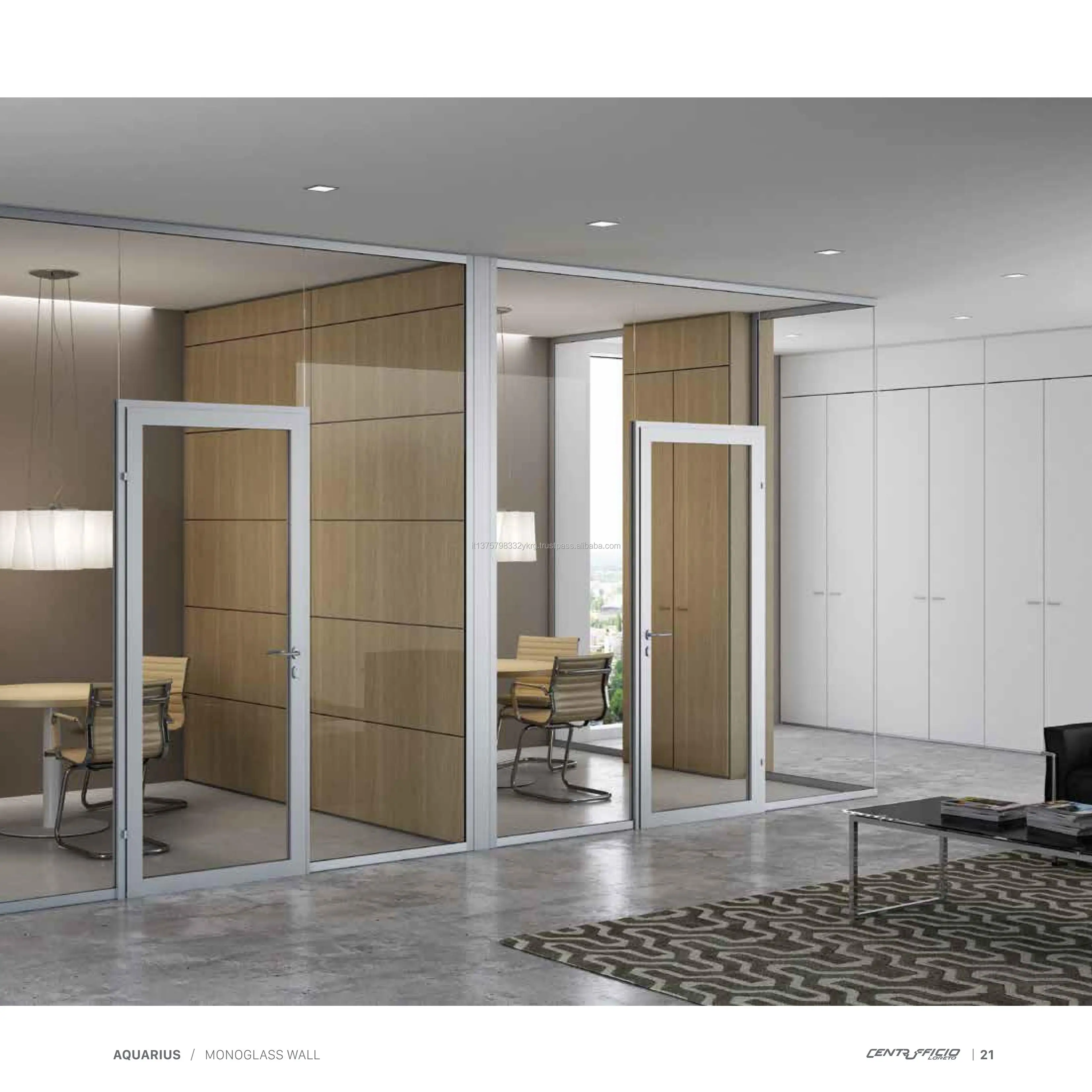 Premium Quality Single Glass Demountable Partition Wall for Office ...