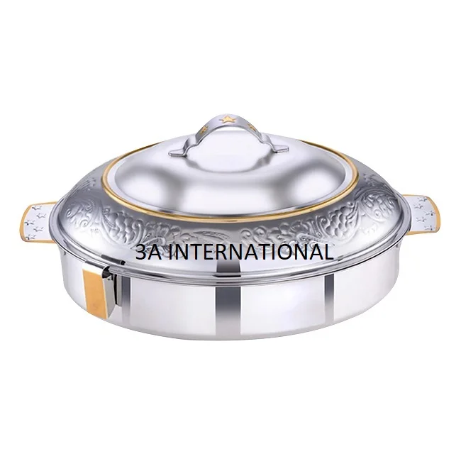 Etching Design Gold Plated Finishing Food Supplies Hot Pot Kitchenware ...