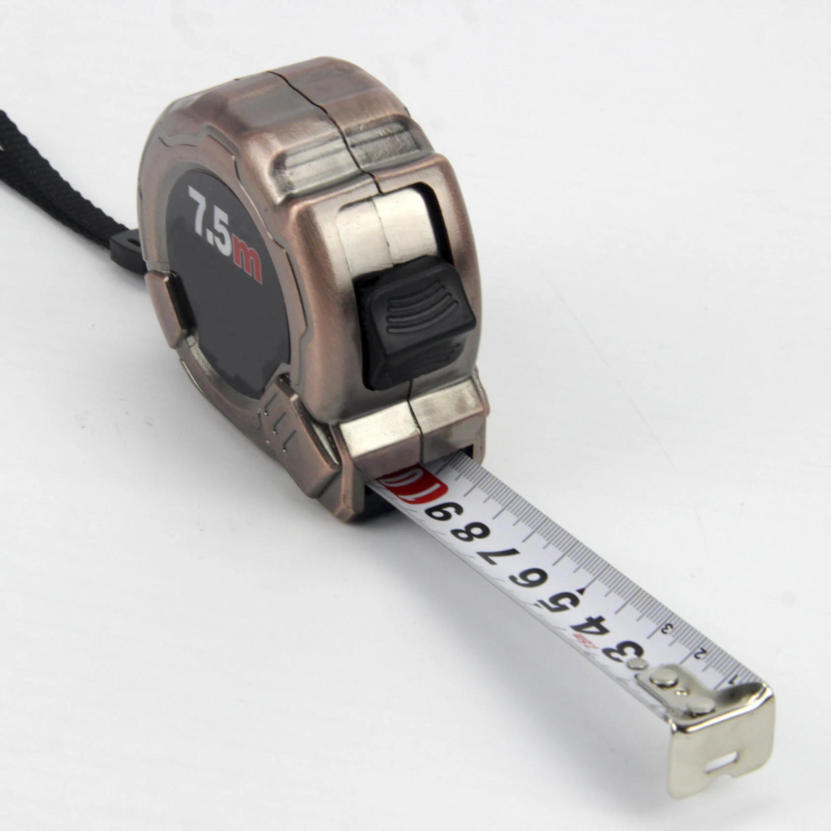Good Price Bronzed Steel Tape Measure 7.5 M White Matte Paint Steel ...