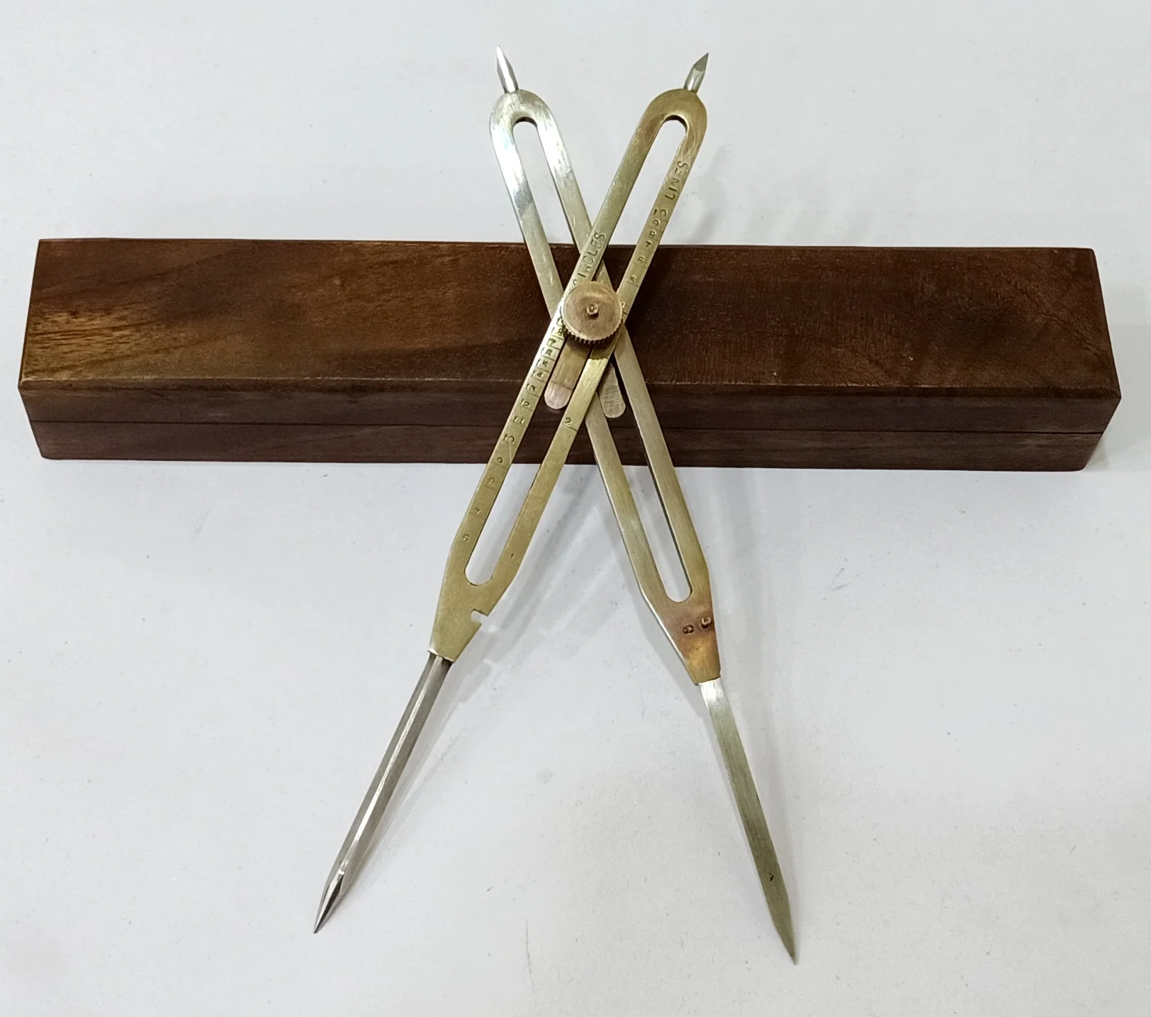 Proportional Divider Drawing Tool Professional Solid Brass With Wooden ...