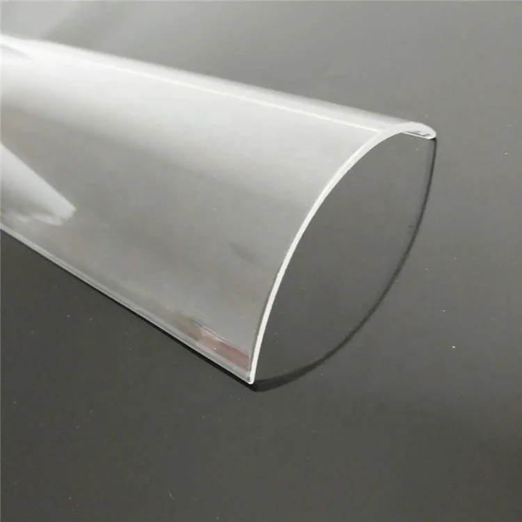 Quartz Glass Half Cylinder Clear Semicircle Quartz Tube Quartz Glass ...