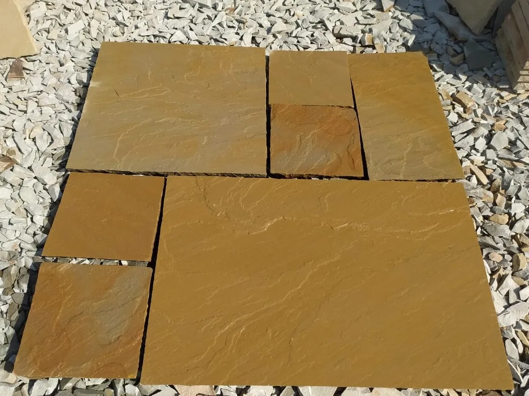 Sunset Buff Indian Sandstone Paving Slabs for Gardens