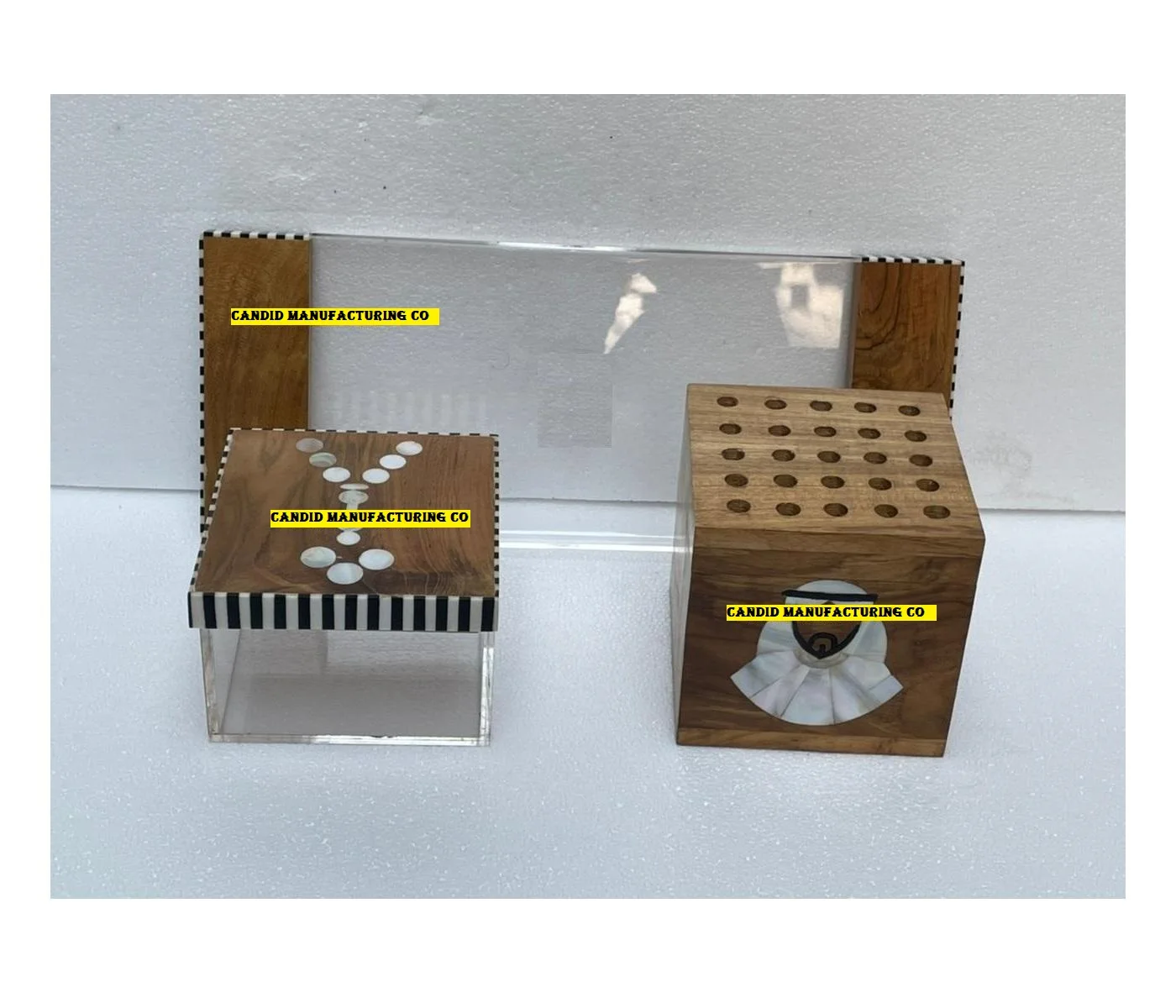 Wooden Acrylic Tray Handmade Tissue Box With Acrylic Box For Perfect ...