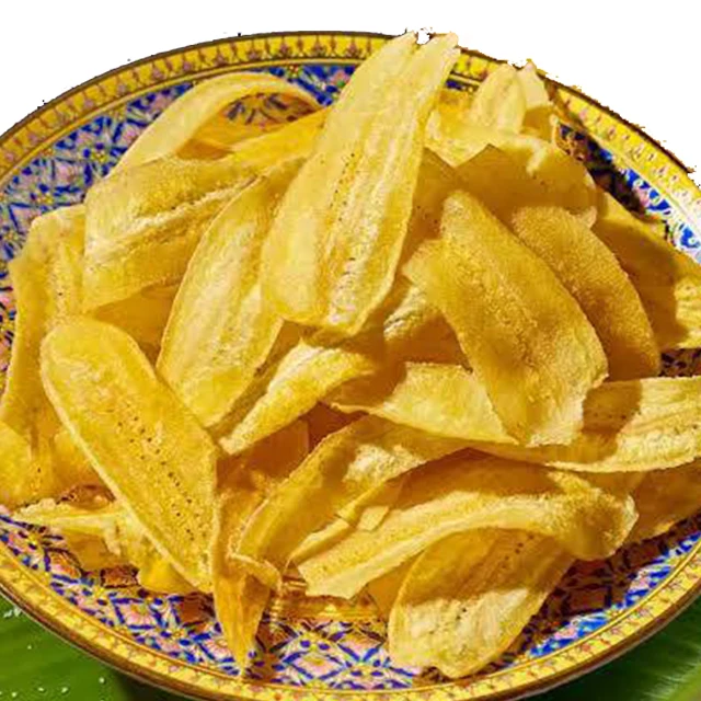 Halal Snack Crispy Banana Chips Salted Yellow Color Sweet Taste Normal ...