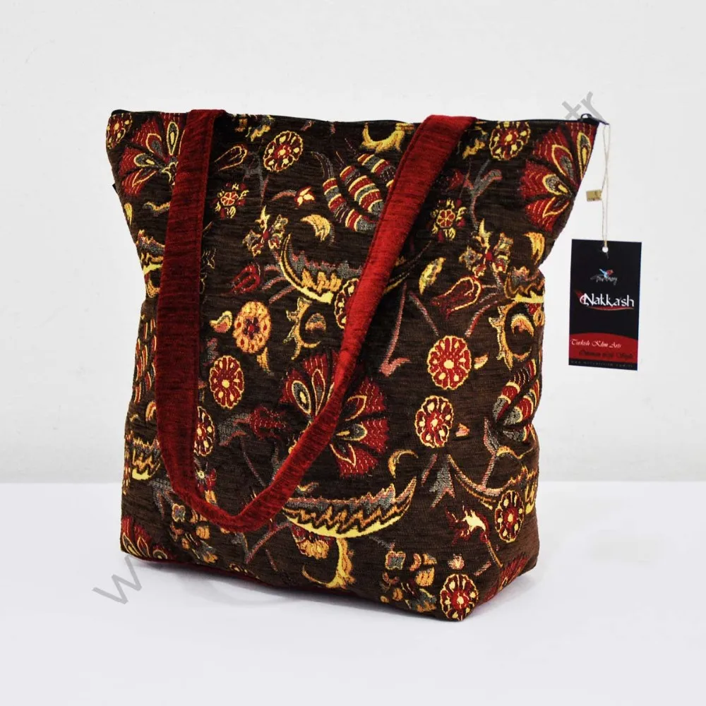 Orange- Cream Fabric Turkish Ethnic Bag - Buy Turkish Bag,Kilim Bag ...