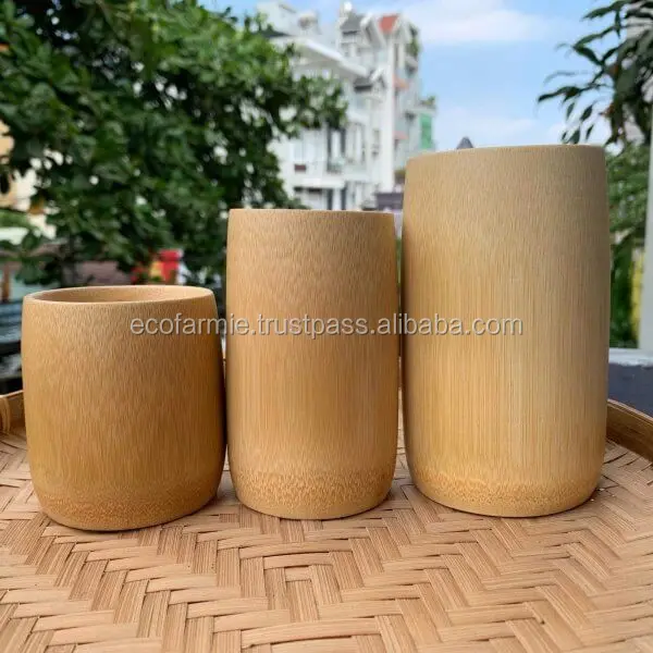 Eco-friendly Bamboo Cups - Customizable & Sustainable
