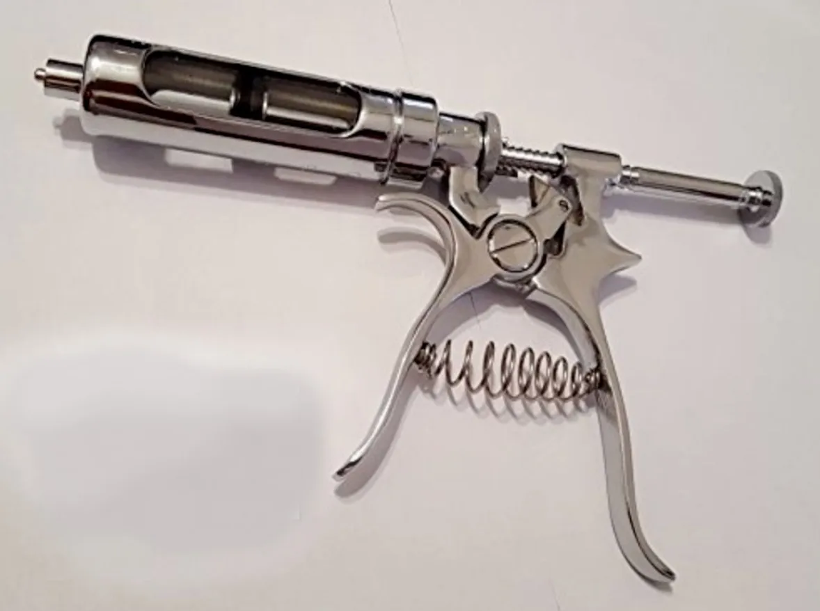 Multidose Automatic Adjustable Dose Gun Syringe 20 Ml Livestock ...