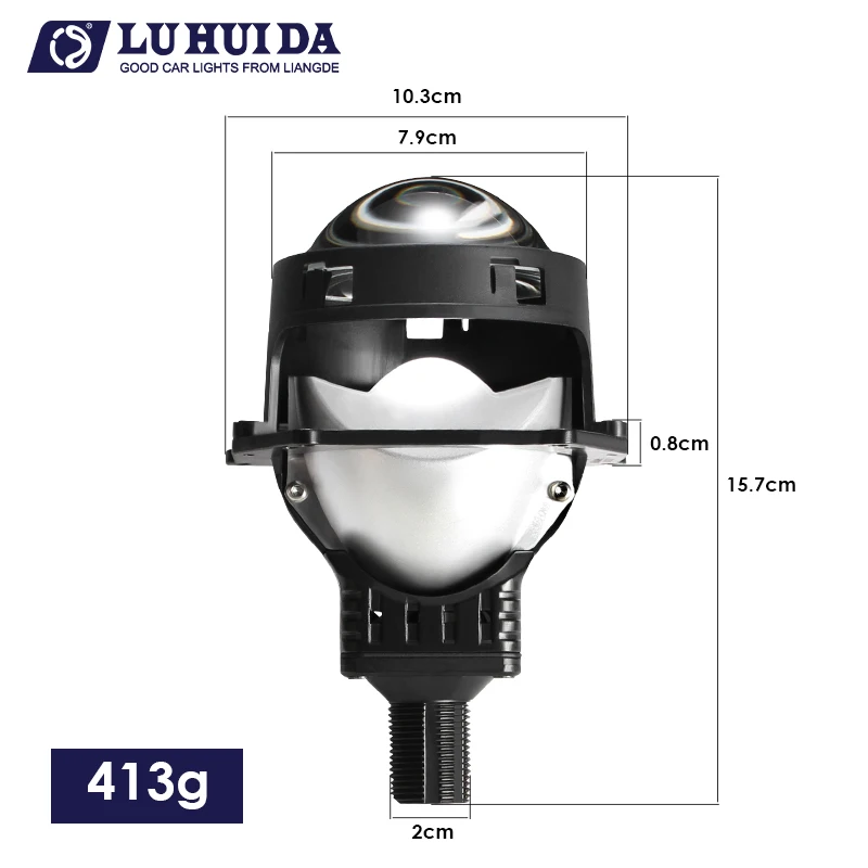 DIKAM China Car Led Lights Bulbs - 55W H4 Bi Led Projector Lens