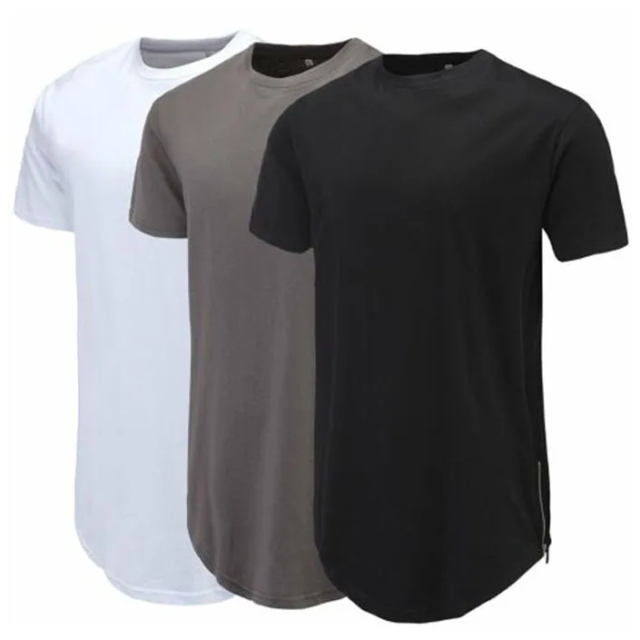 Pinco Sports Unisex Round Bottom T Shirt - Longline Curved Hem