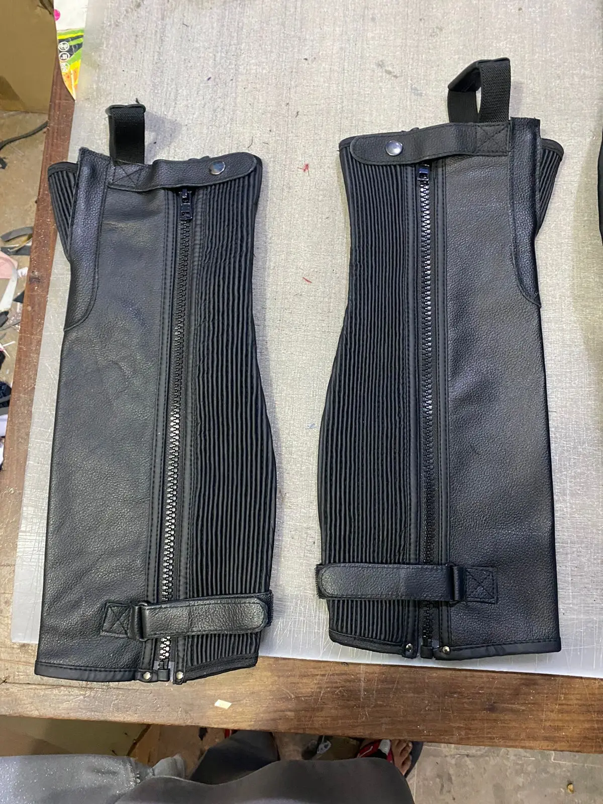 High Quality Horse Riding Half Chaps Adjustable Horse Riding Leather ...