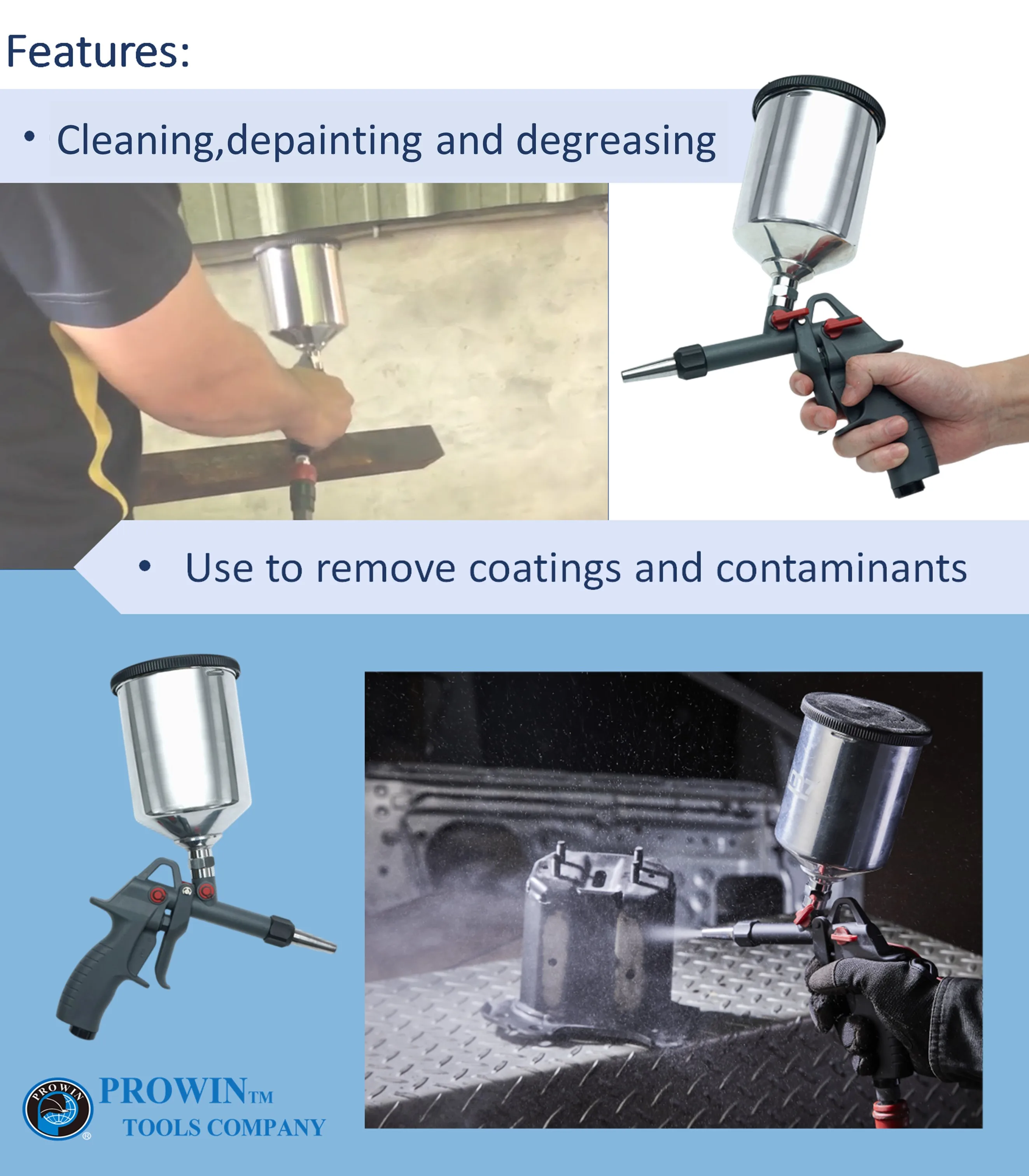 Air Tools Sodablaster Portable Soda Blaster Sand Blasting Gun