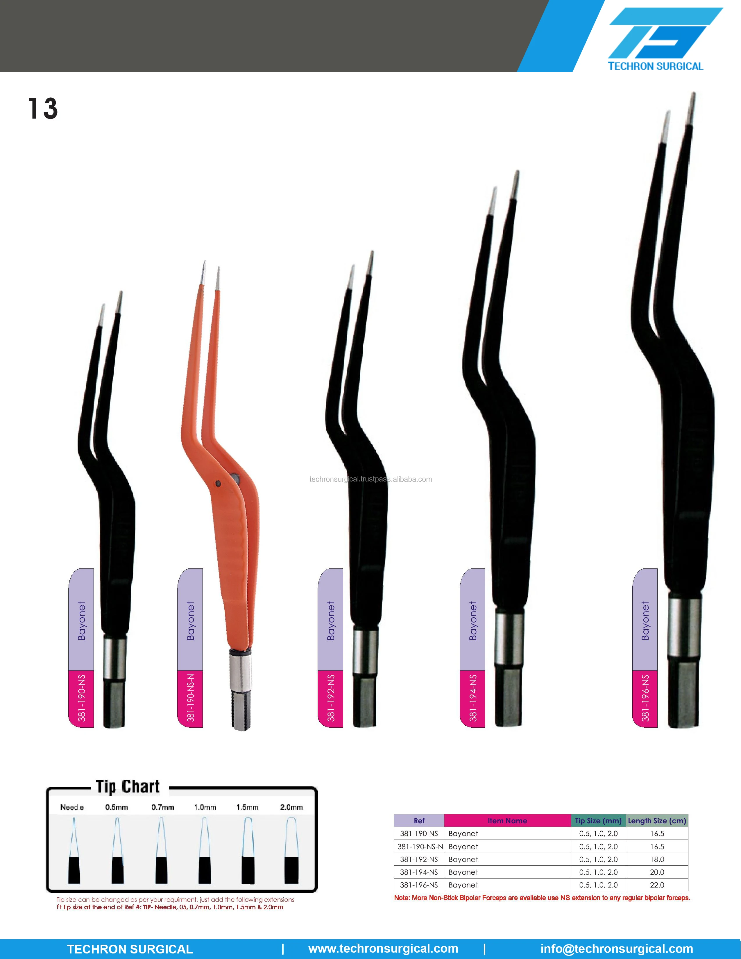 Orange Angled Micro Dissection Tungsten Needles - Truron Surgical