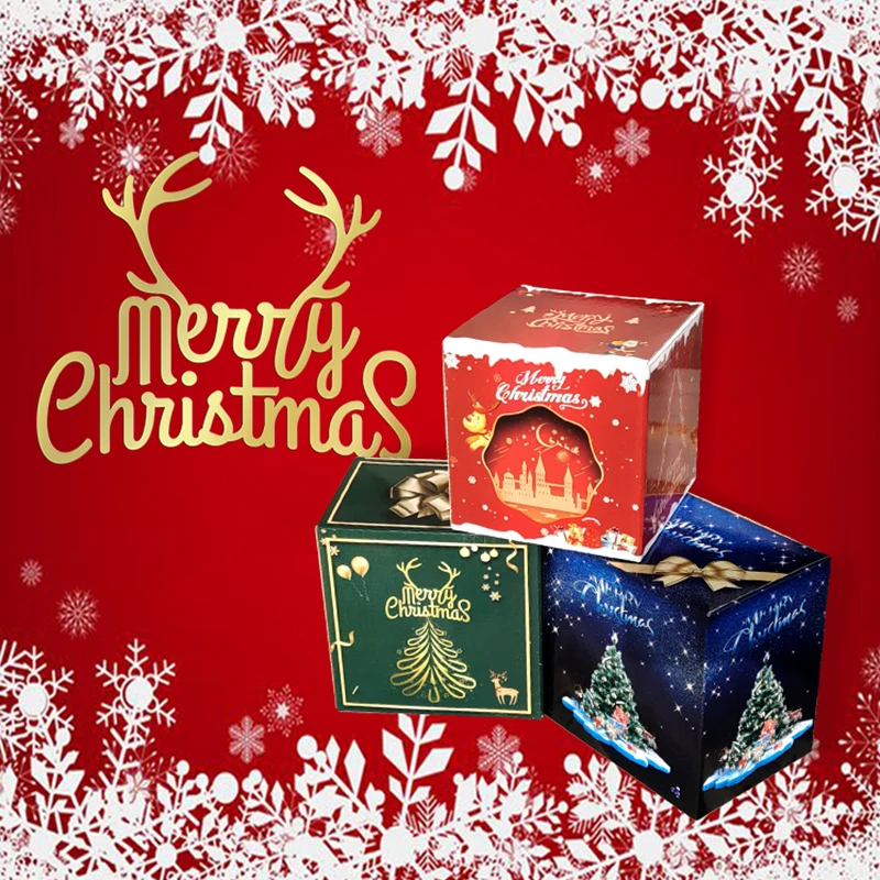 2020 Popular Luxury Christmas Gift Boxes For Cookies Decorative ...