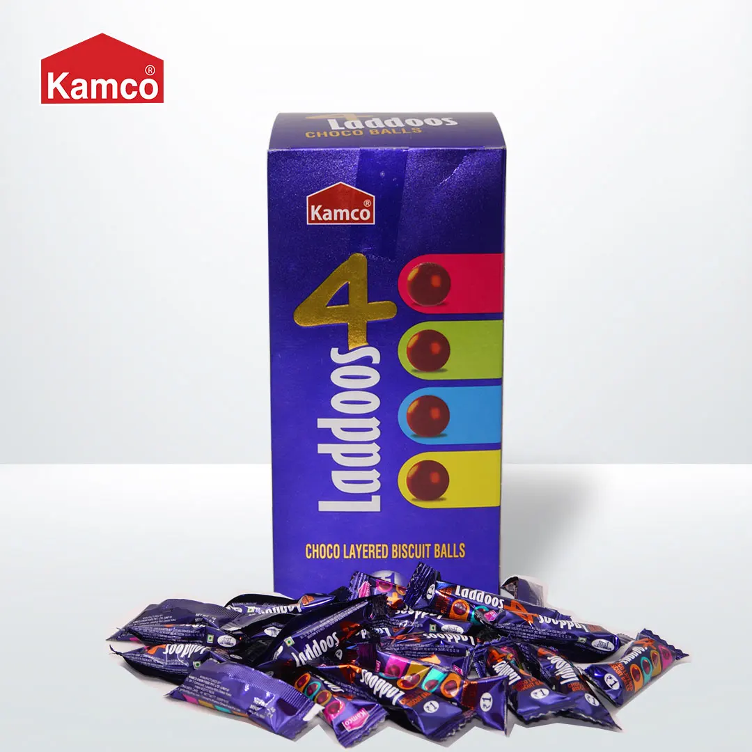 High Quality 4 Laddos Chocolate Layered Biscuit Balls | Kamco 4 Laddos ...