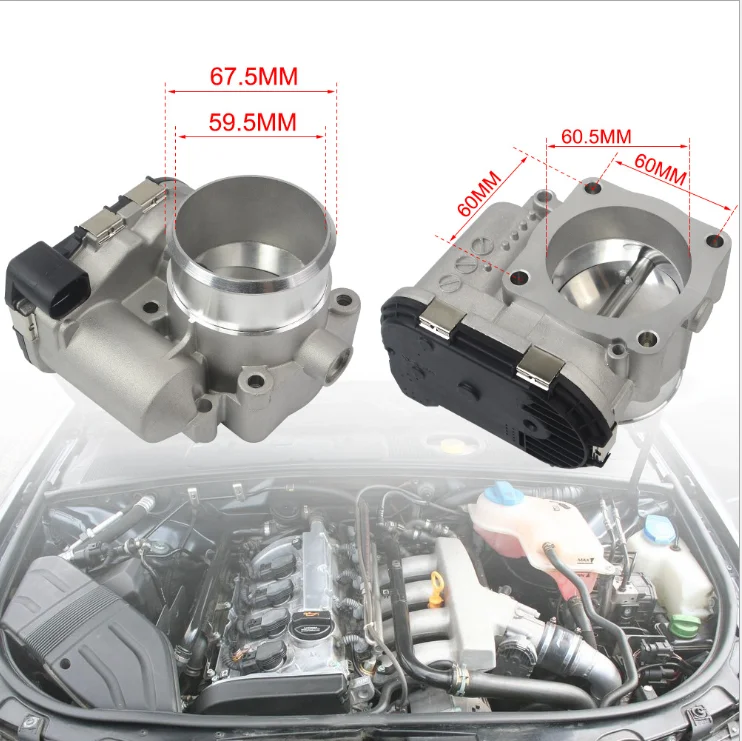 High Performance Throttle Body for Passat B5 1.8T A4 A6 06B133062M ...