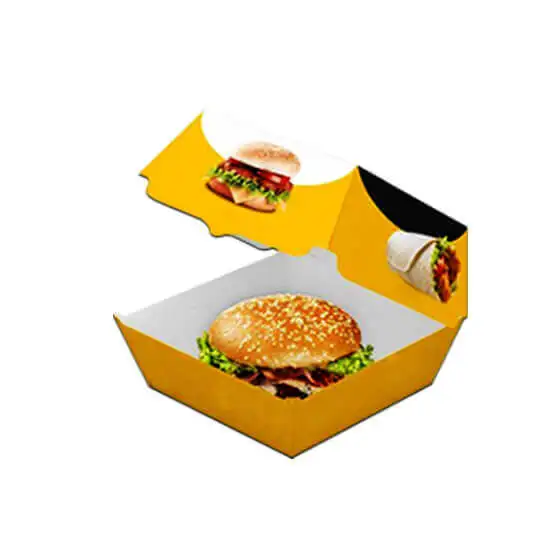 Clamshell Paper Burger Box - Buy Custom Made Burger Box Paper Brown ...