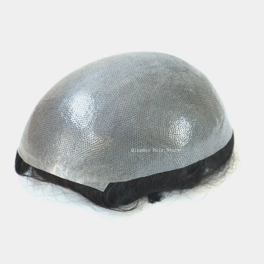 Thin Skin Model 0.10mm Strong Pu Hand Knotted With Natural Hairline In ...