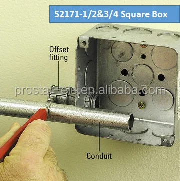 1.6mm Thick Square Weld Box with Raised Grounding & 2 Screws