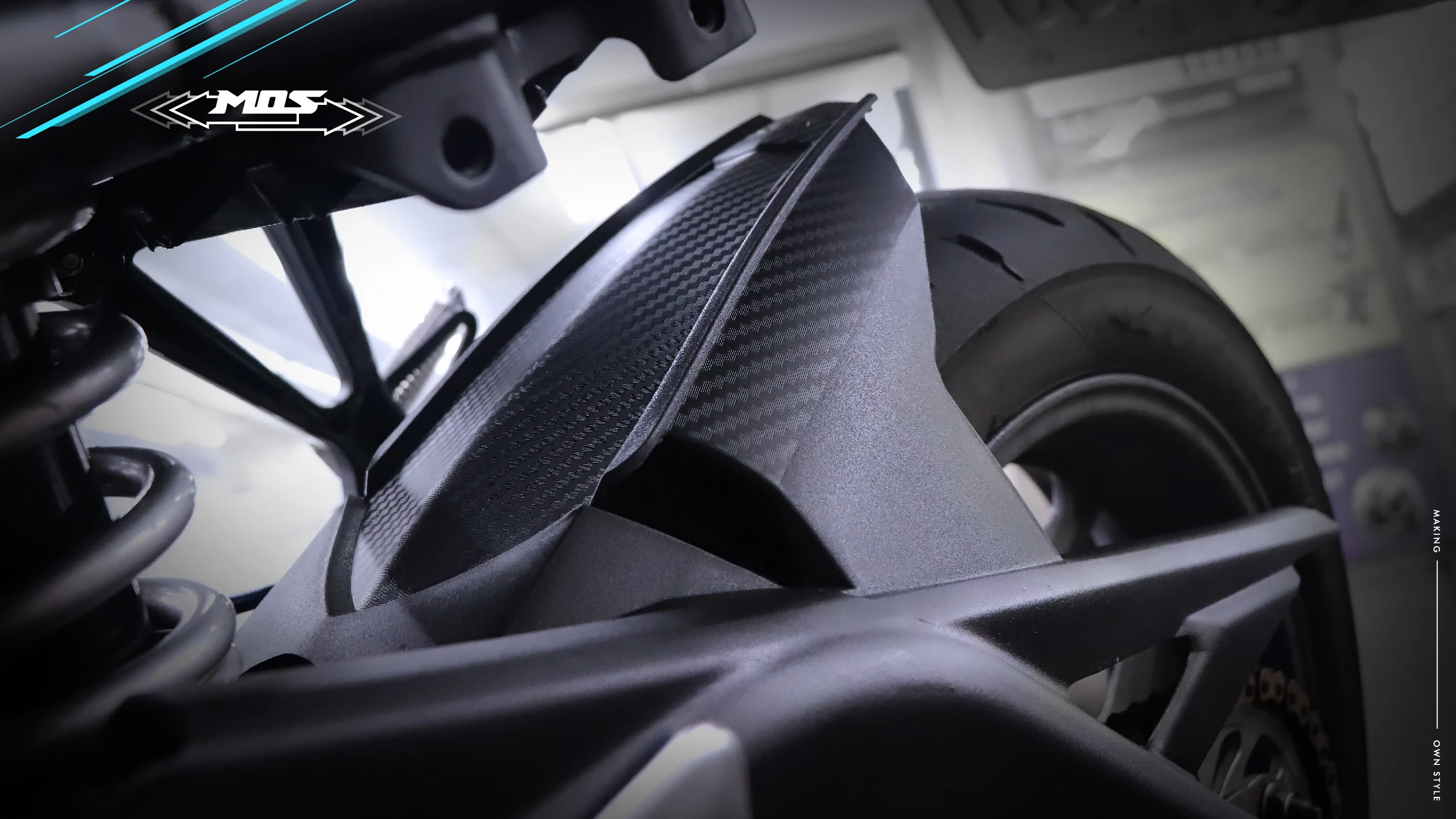 MOS Rear Fender for Yamaha YZF-R3 YZF-R25 MT-03 MT-25 (2015-2020 ...