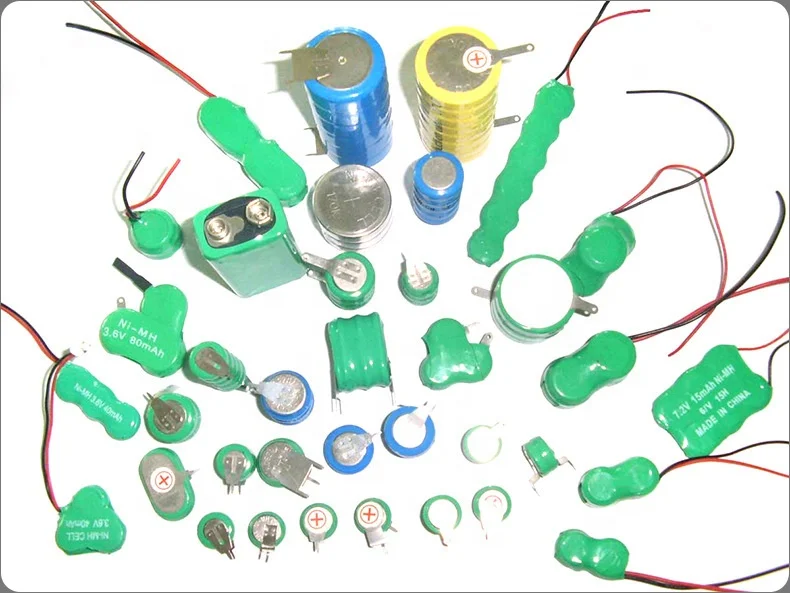 Nimh B80h 2.4v 3.6v 1.2V 80mah Rechargeable Button Cell Battery