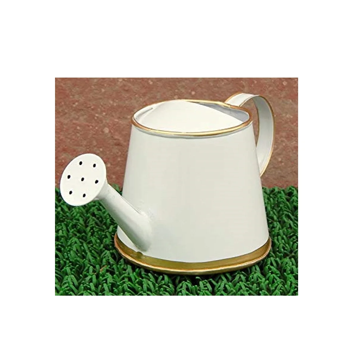 White Color Metal Watering Cane Rounded Shape Wholesale Luxury Garden ...