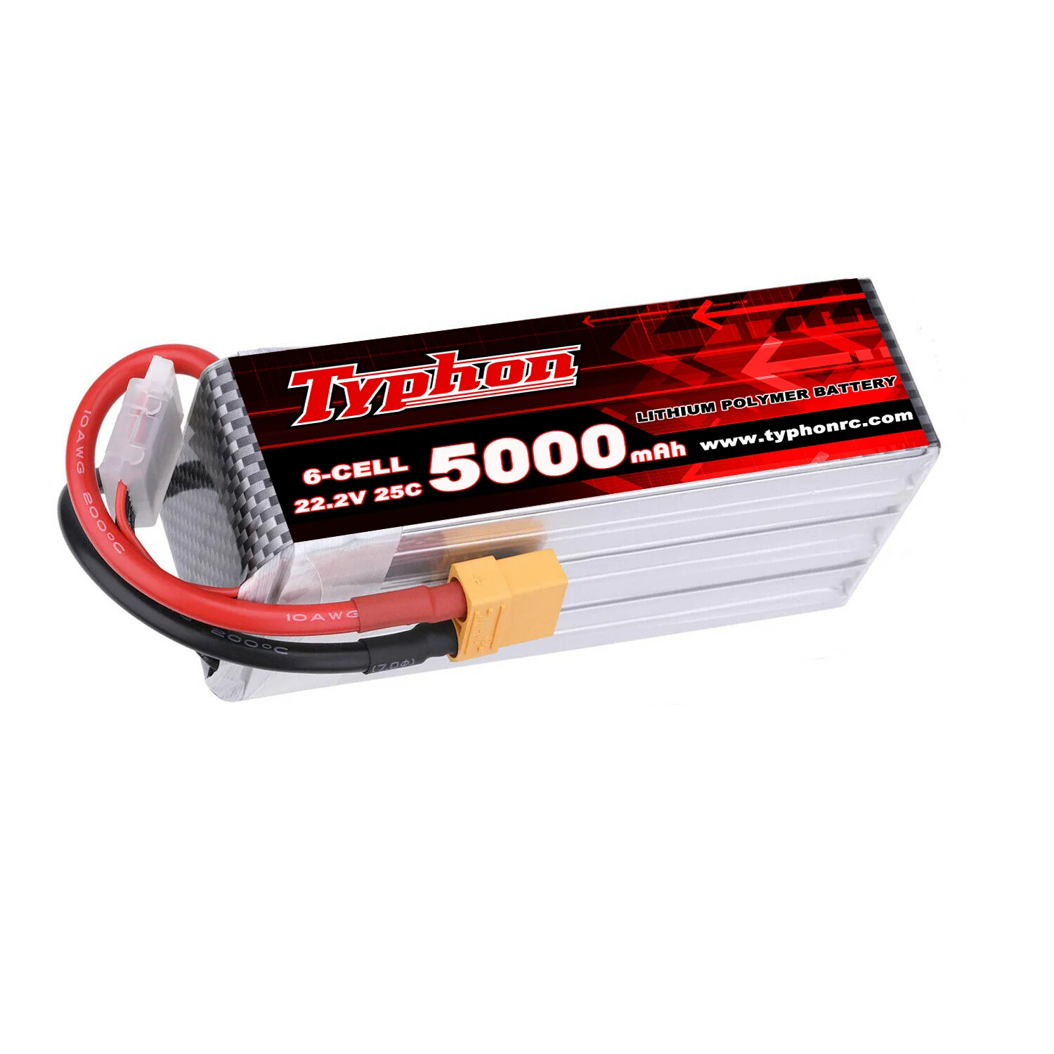5000mAh 6S 22.2v 25C-60C RC Lipo Batterie Avion Drone DJI FPV batterie Au Lithium Polymère ...