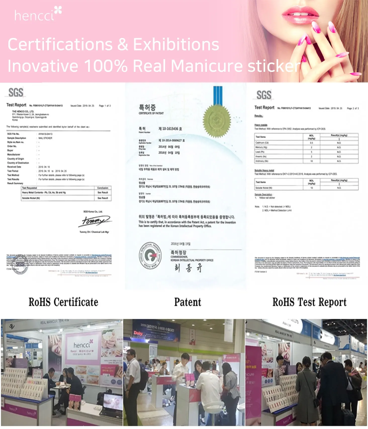 Korean 100% Dried Real Nail Polish Sticker Non-toxic Glossy Manicure ...