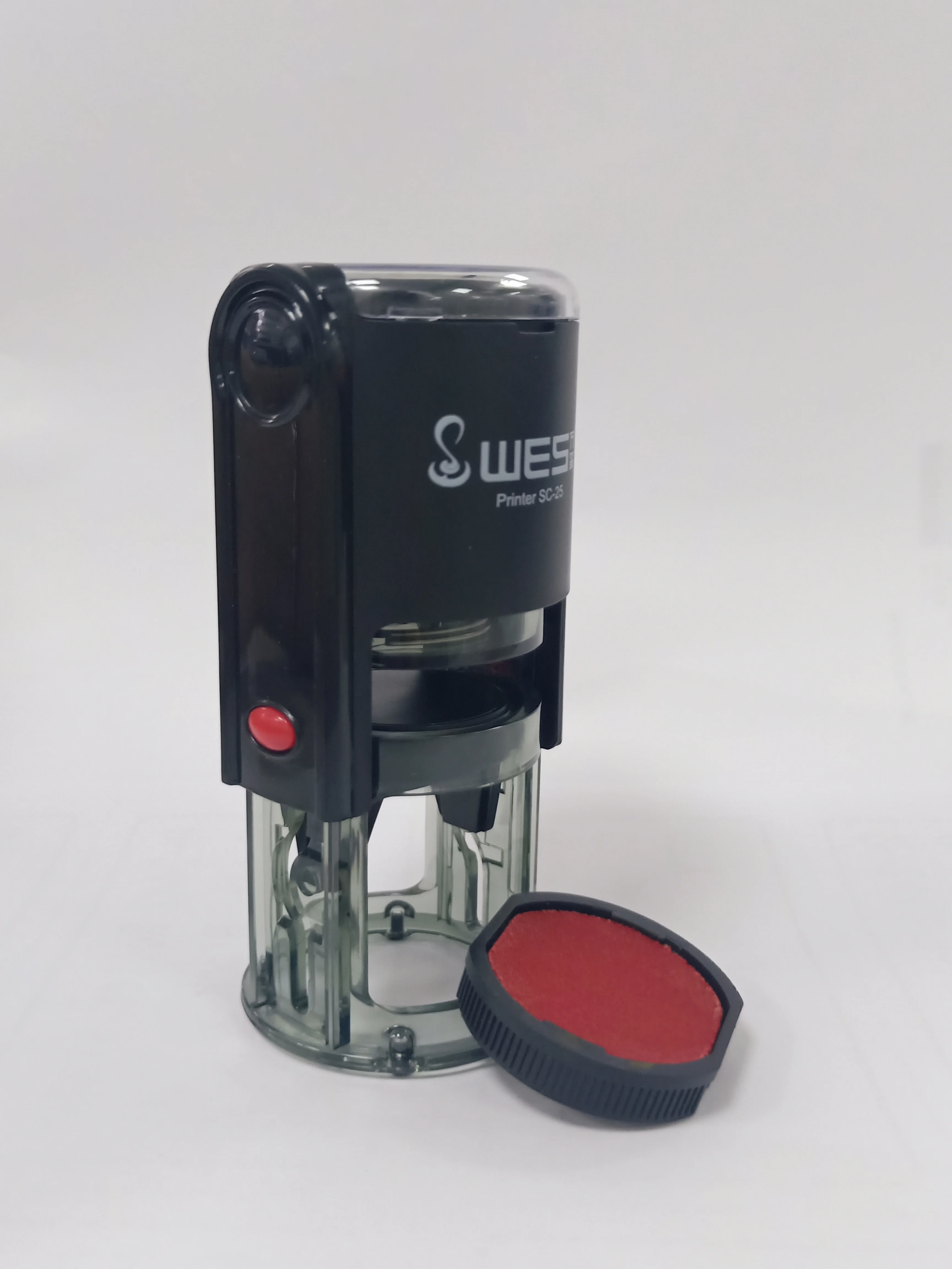 Self Inking Stamp WES Sellos Rubber Stamp TEACHER STAMP Round 25mm ...