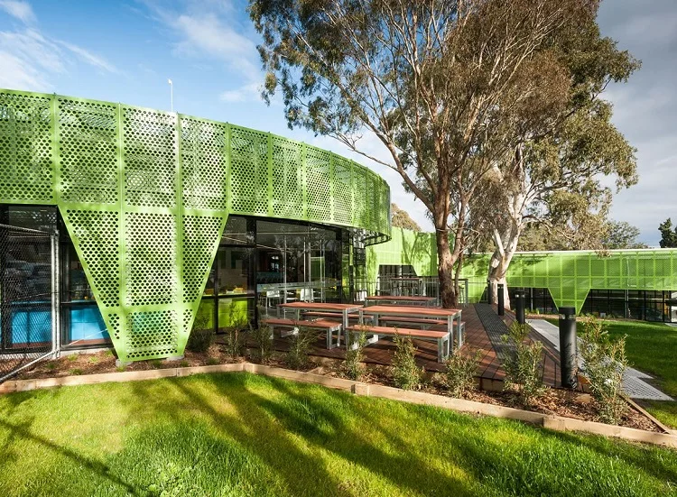 External Cladding Aluminum Perforated Curtain Wall System Facade Panel