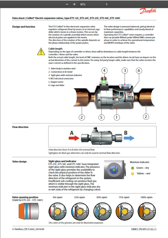 Danfoss 팽창 밸브,Ets 6 08 034 6 24c 25c 50c 100c 350 400 Eu 공급자를 모든 모델 사용할 ...