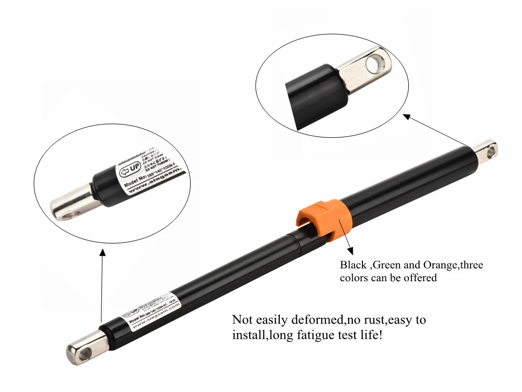 Safety Locking & Shroud Gas Struts/gas Spring For Industrial Equipment ...